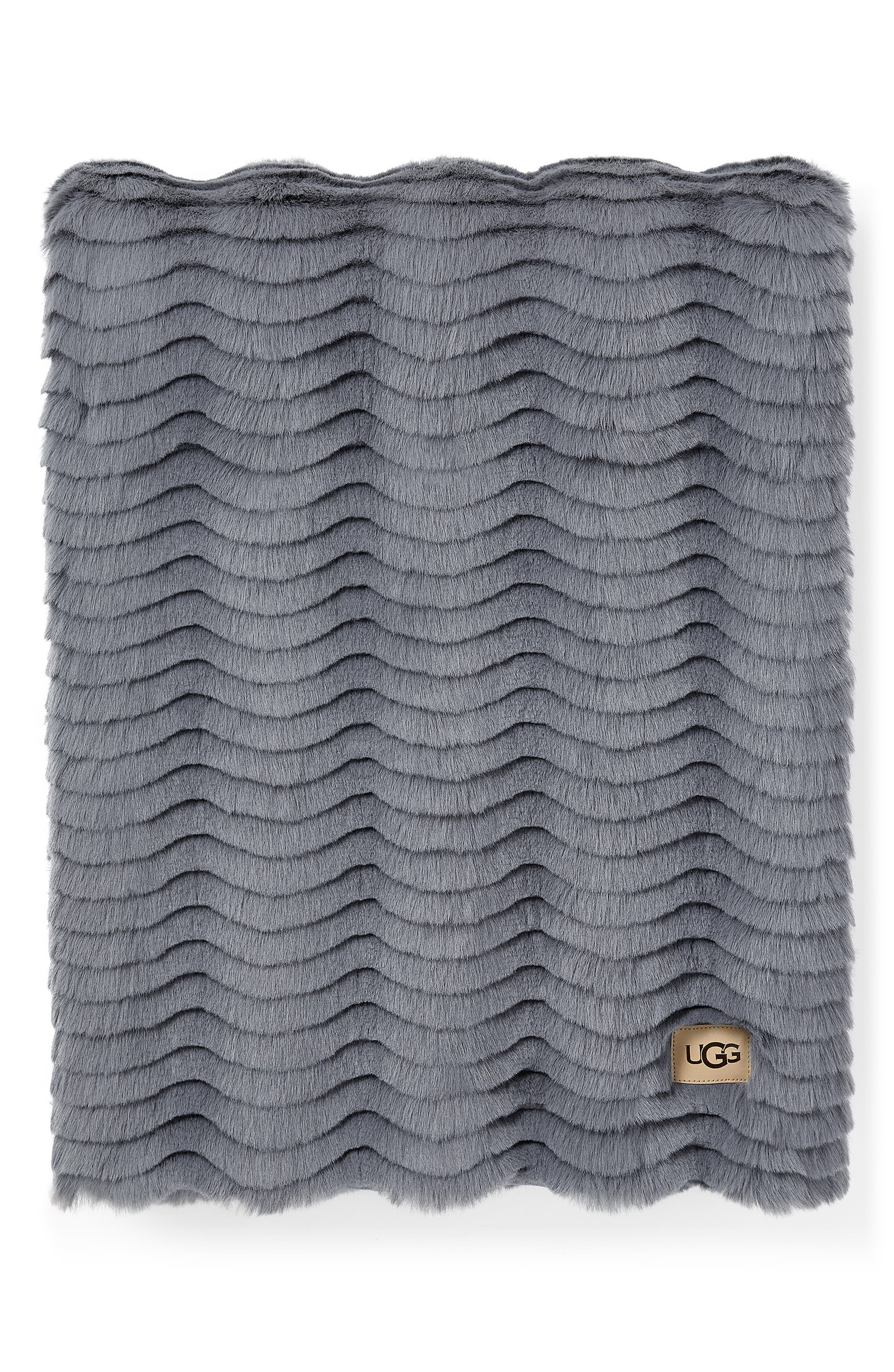 UGG® Cayden Faux Fur Throw Blanket | Nordstromrack