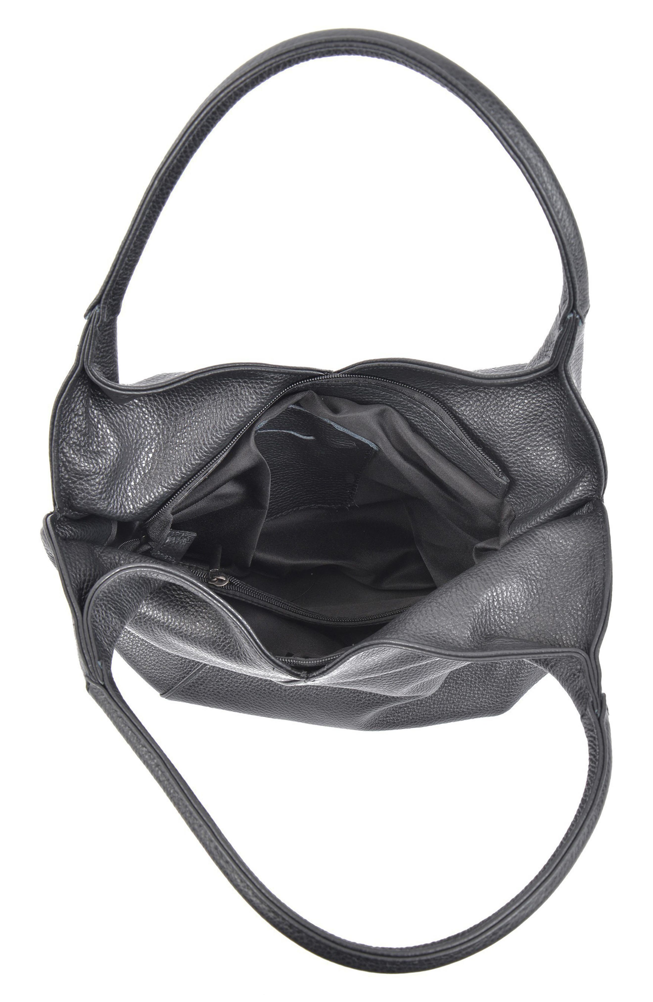ROBERTA M Notched Leather Hobo Bag | Nordstromrack