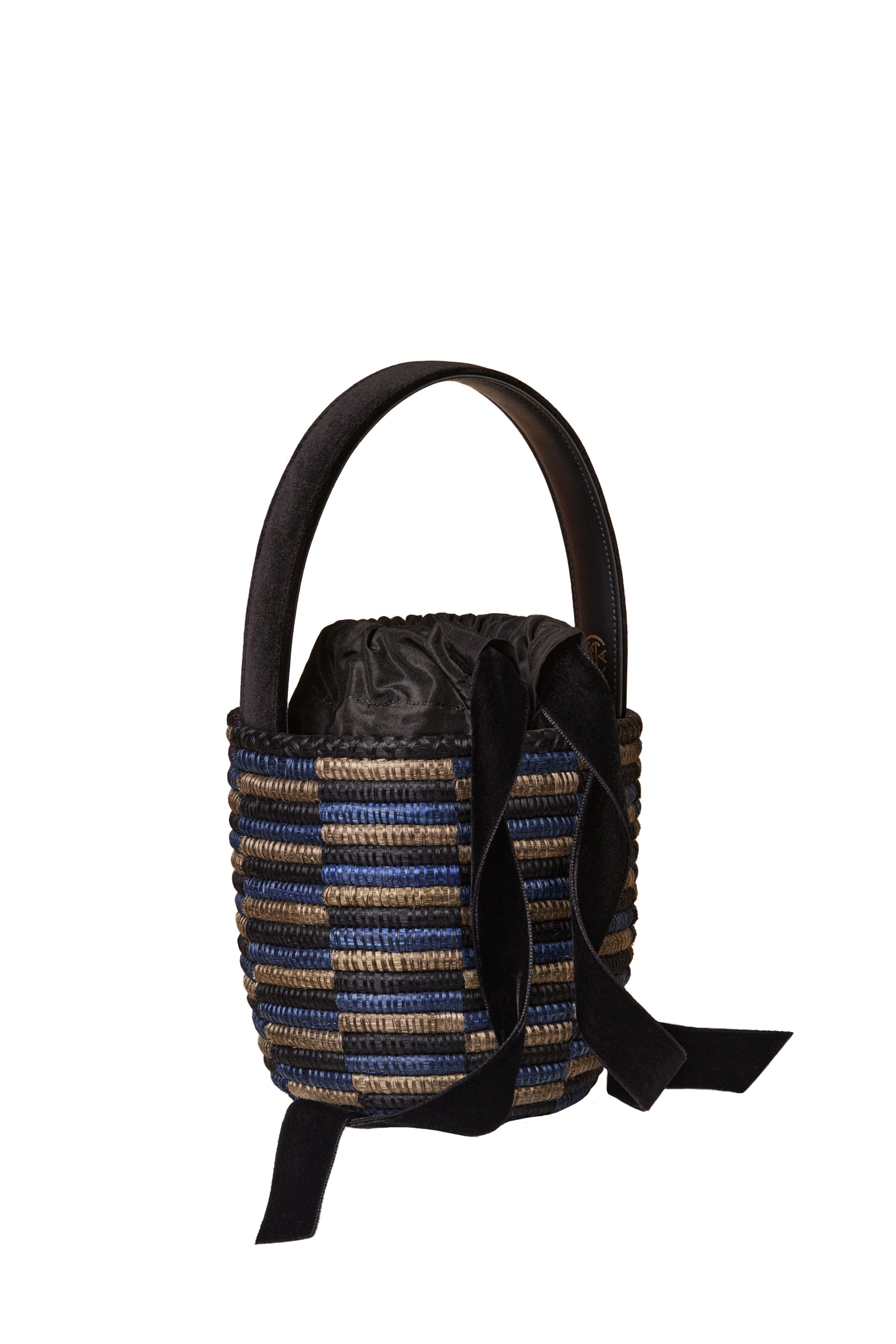 Cesta Collective Velvet Bow Party Pail Basket Bag | Nordstrom