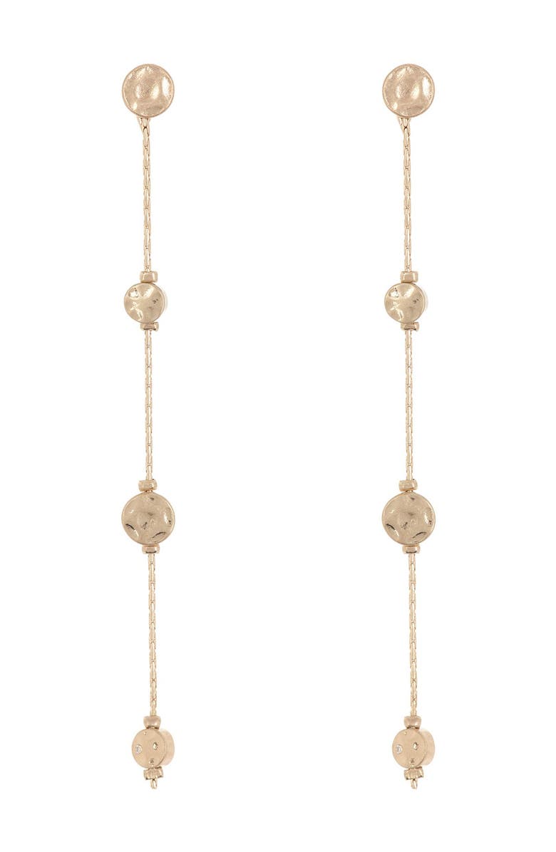 Melrose and Market Textured Flat Disc Linear Drop Earrings | Nordstromrack