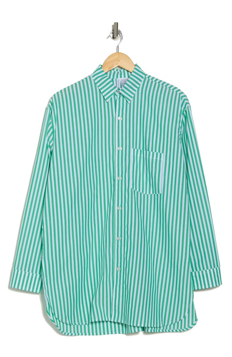 Sanctuary Oversize Beach Button-Up Cover-Up Shirt | Nordstromrack