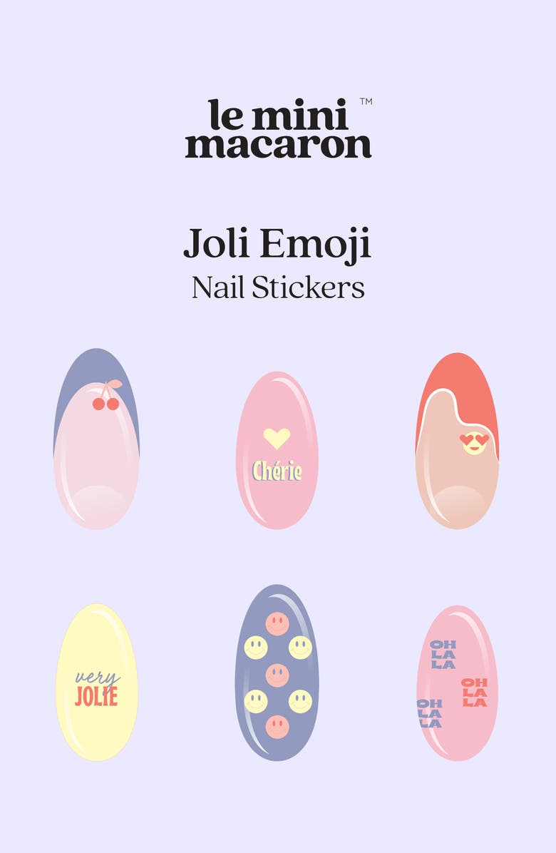 Le Mini Macaron Joli Emoji Nail Stickers | Nordstrom