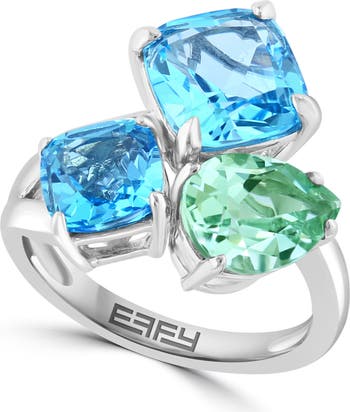 EFFY Sterling Silver Blue Topaz & Prasiolite Ring | Nordstromrack