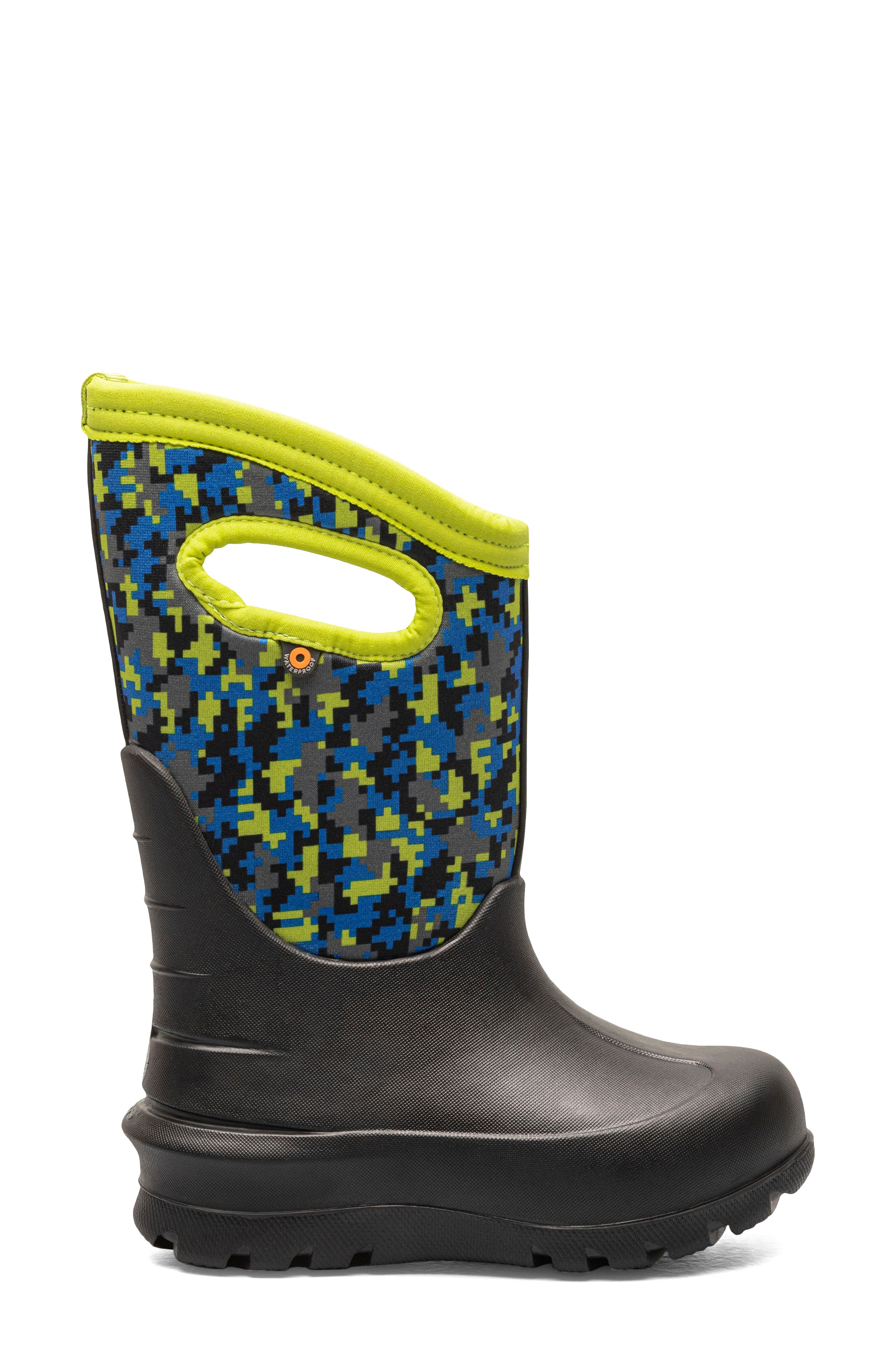 Bogs Kids' Neo-Classic Digital Maze Insulated Waterproof Winter Boot ...