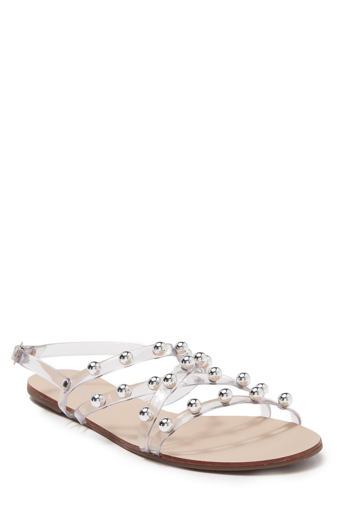 Lina Ball Studded Clear Strap Sandal (Women) | Nordstromrack