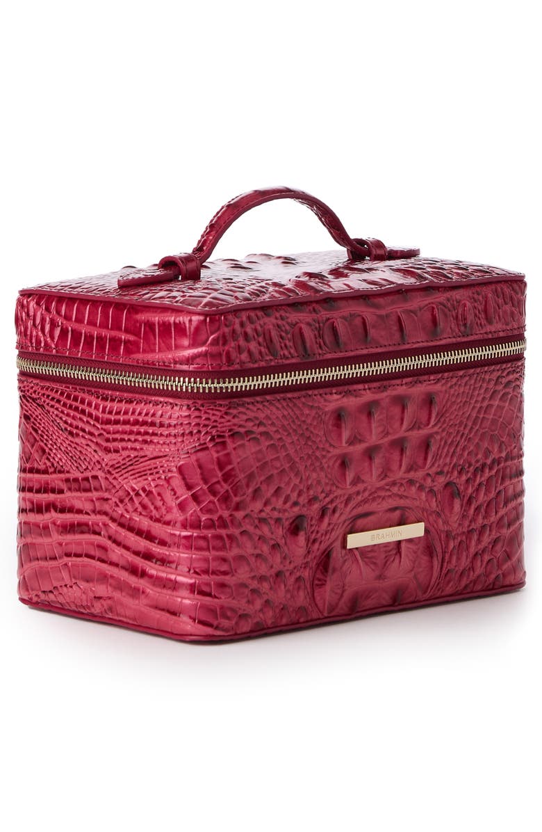 Brahmin Charmaine Croc Embossed Leather Train Case | Nordstrom