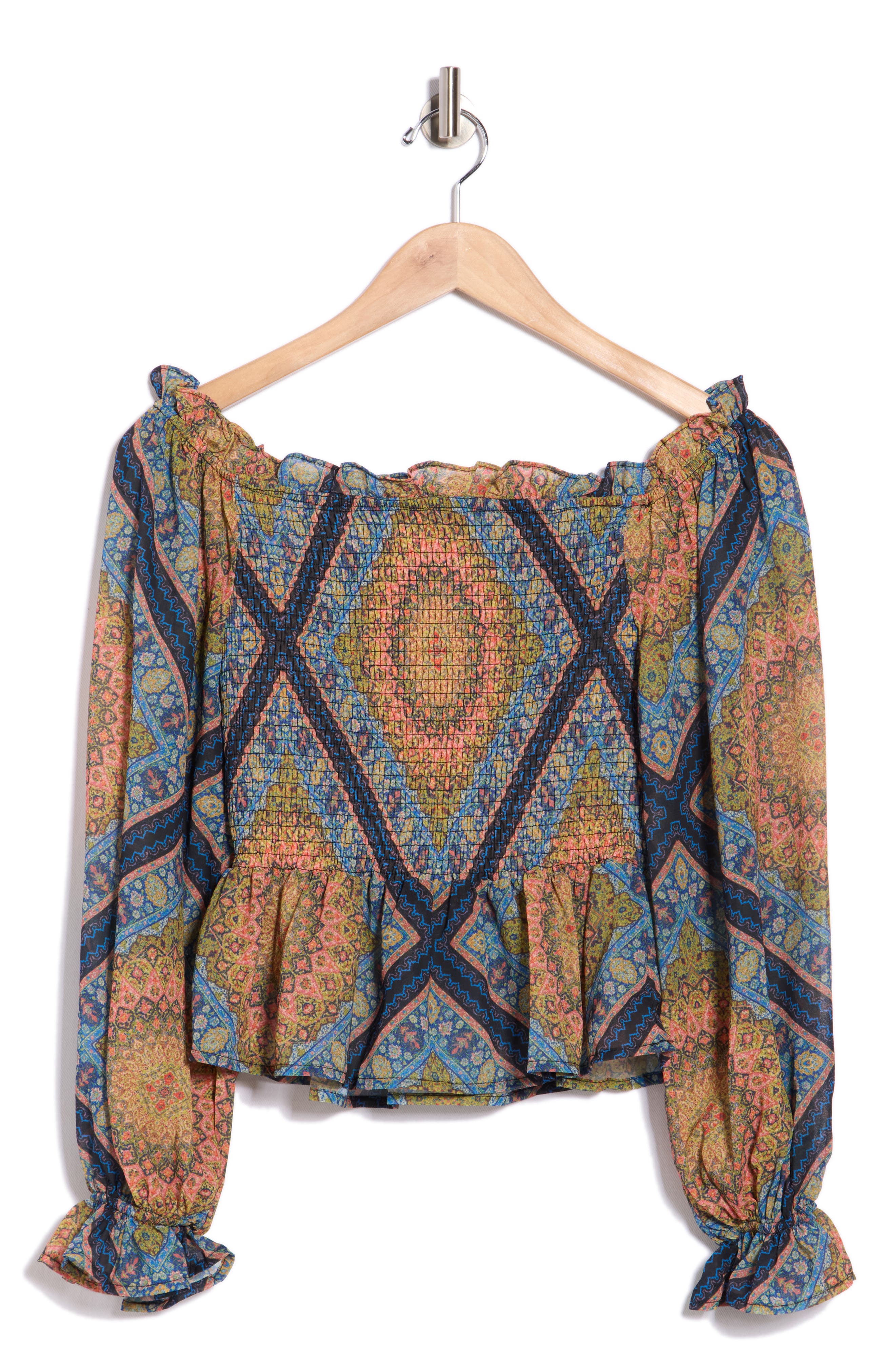 Off-the-Shoulder Print Top (Women) | Nordstromrack