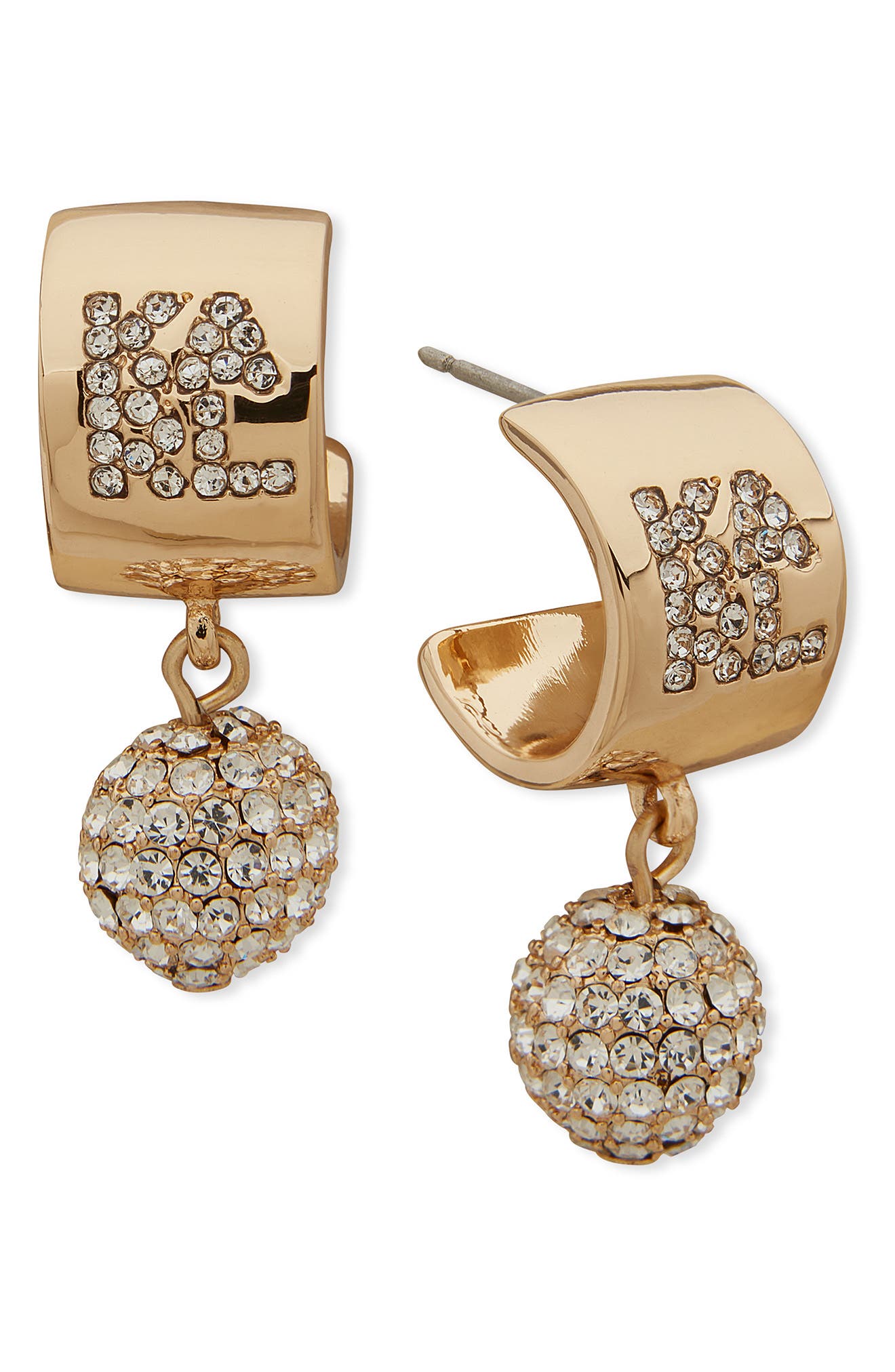 KARL LAGERFELD CZ Karl Ball Drop Earrings | Nordstromrack