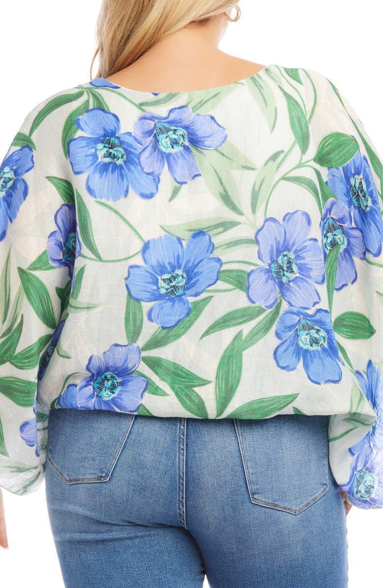 Karen Kane Floral Blouson Scarf Top | Nordstromrack