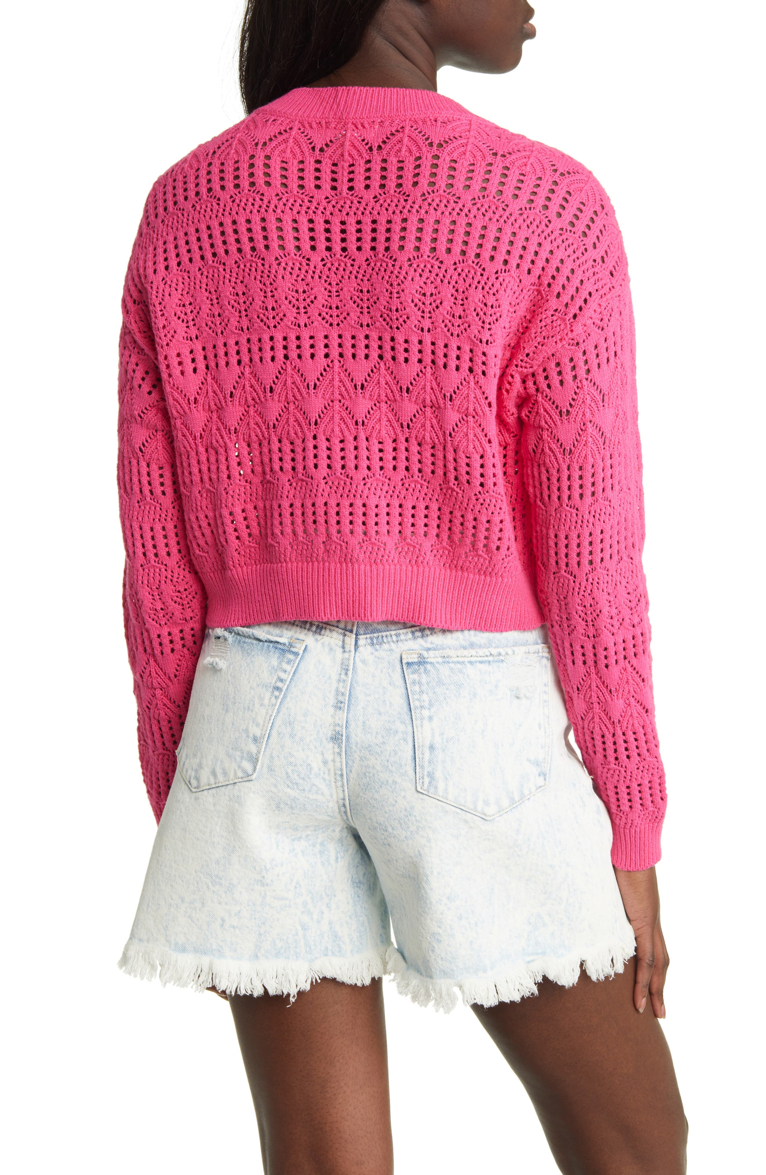 BP. Pointelle V-Neck Cardigan | Nordstromrack