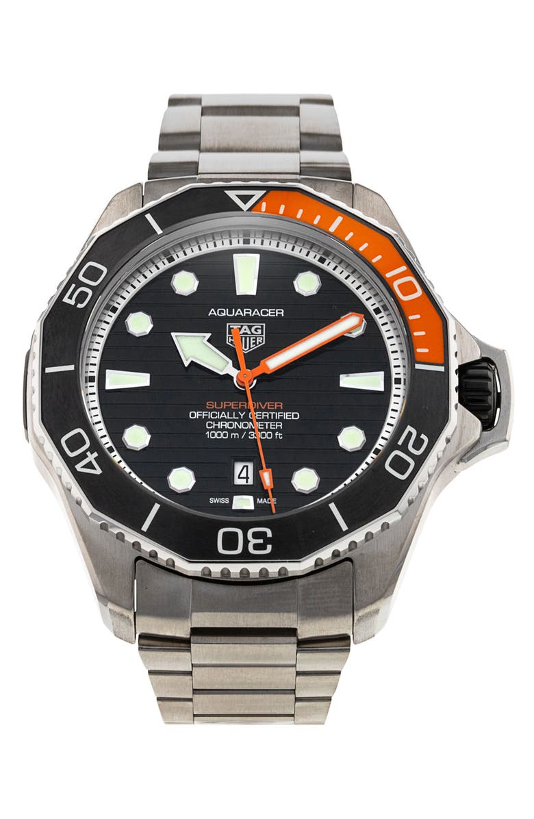 Watchfinder & Co. Tag Heuer Preowned Aquaracer Bracelet Watch, 45mm ...