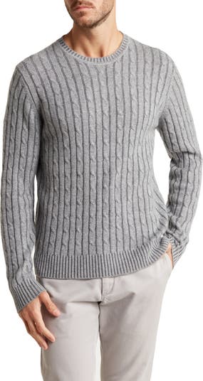 Amicale Cashmere Plaited Cable Knit Sweater | Nordstromrack