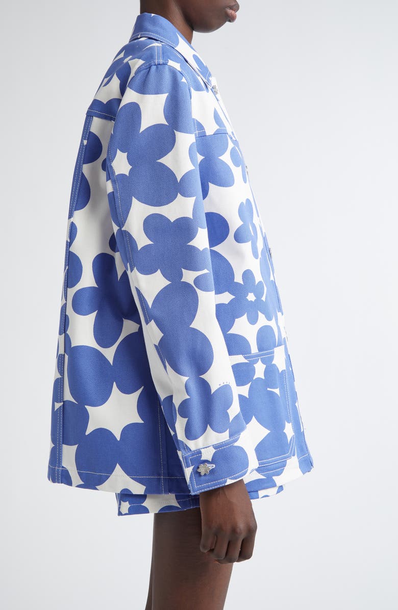 Marni Dillies Print Cotton Gabardine Chore Jacket | Nordstrom