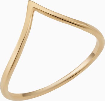 Oradina 14K Yellow Gold Chevron Ring | Nordstrom