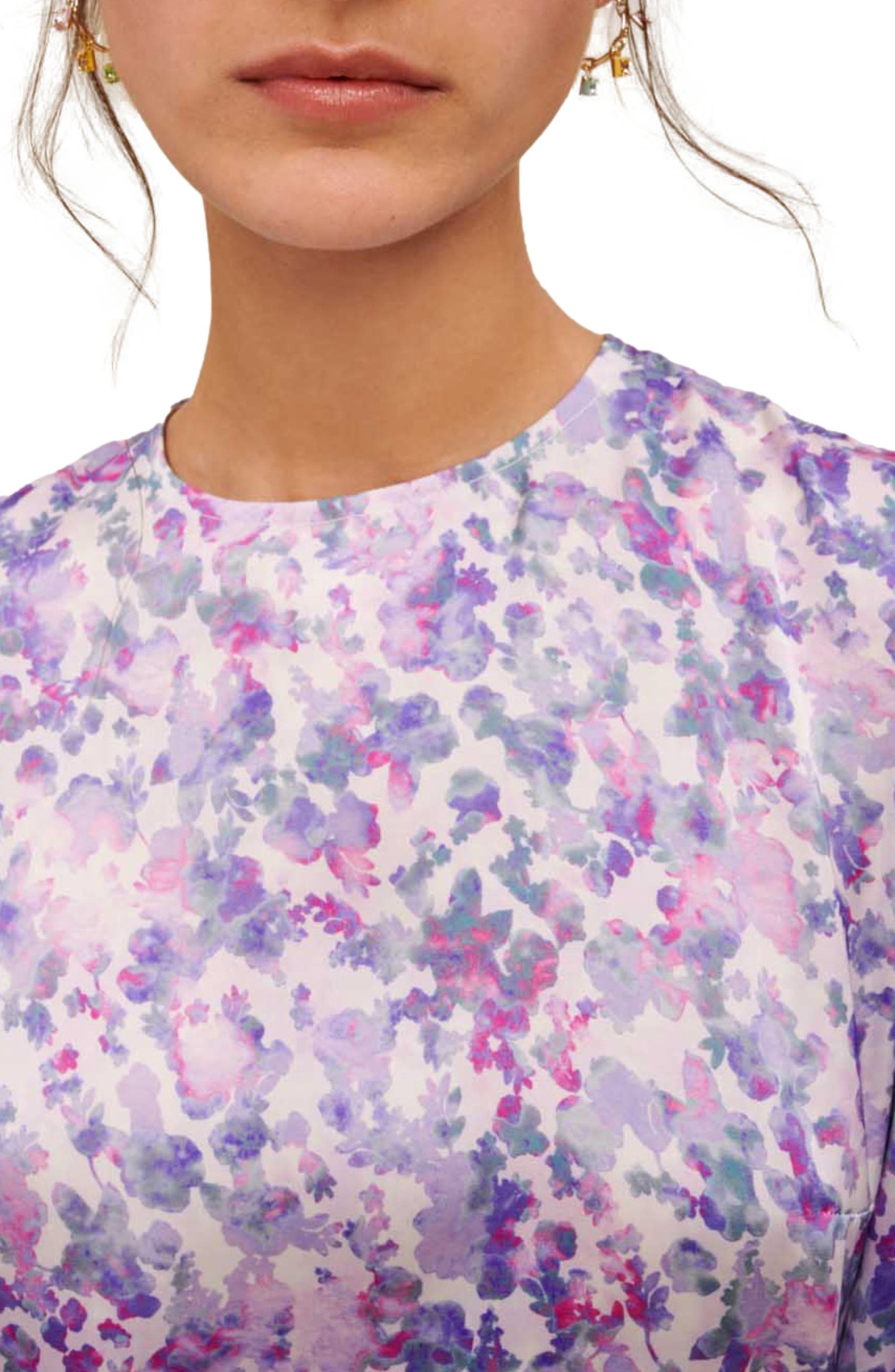 Ruvard Abstract Floral Ruched Minidress (Women) | Nordstromrack