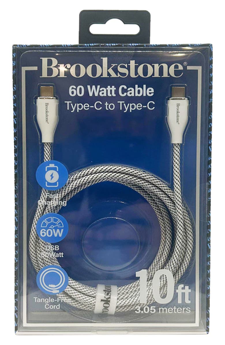 BROOKSTONE 10-Ft. Braided USB-C To USB-C Cable | Nordstromrack