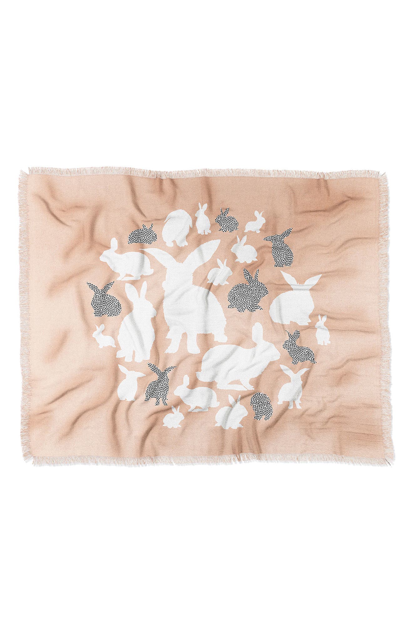 Deny Designs Iveta Abolina Nordic Bunny Throw Blanket | Nordstromrack