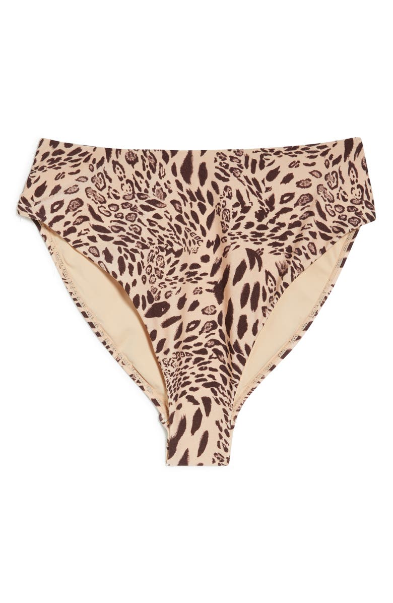 Topshop High Waist Animal Print Bikini Bottoms | Nordstromrack