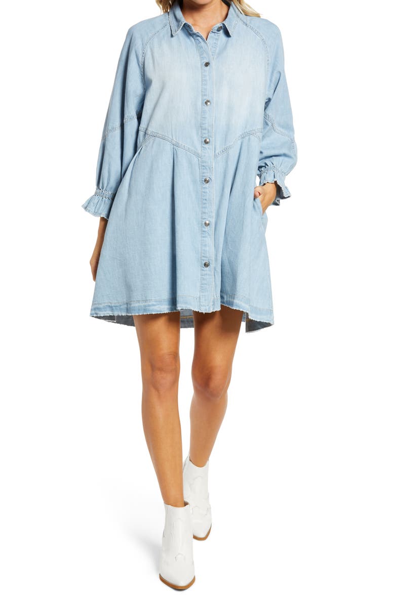 Free People Hannah Mini Shirtdress | Nordstrom
