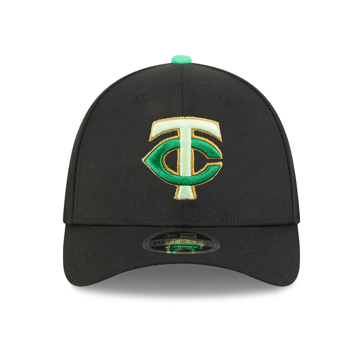 Men's New Era Black Minnesota Twins 2026 St. Patrick's Day 39THIRTY ...