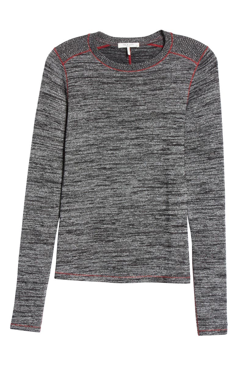 rag & bone Avryl Space Dye Crewneck Top | Nordstromrack