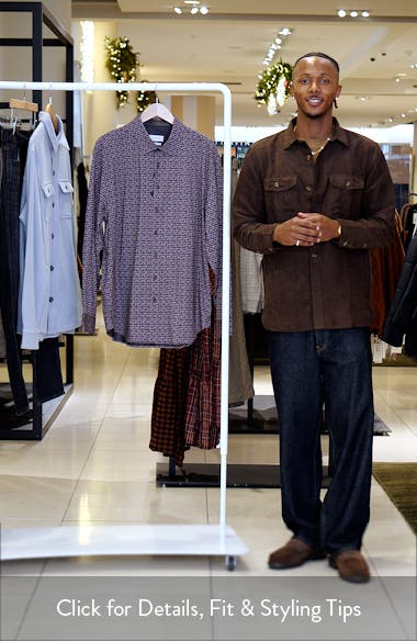 Bugatchi Jimmy OoohCotton® Check Button-Up Shirt | Nordstromrack