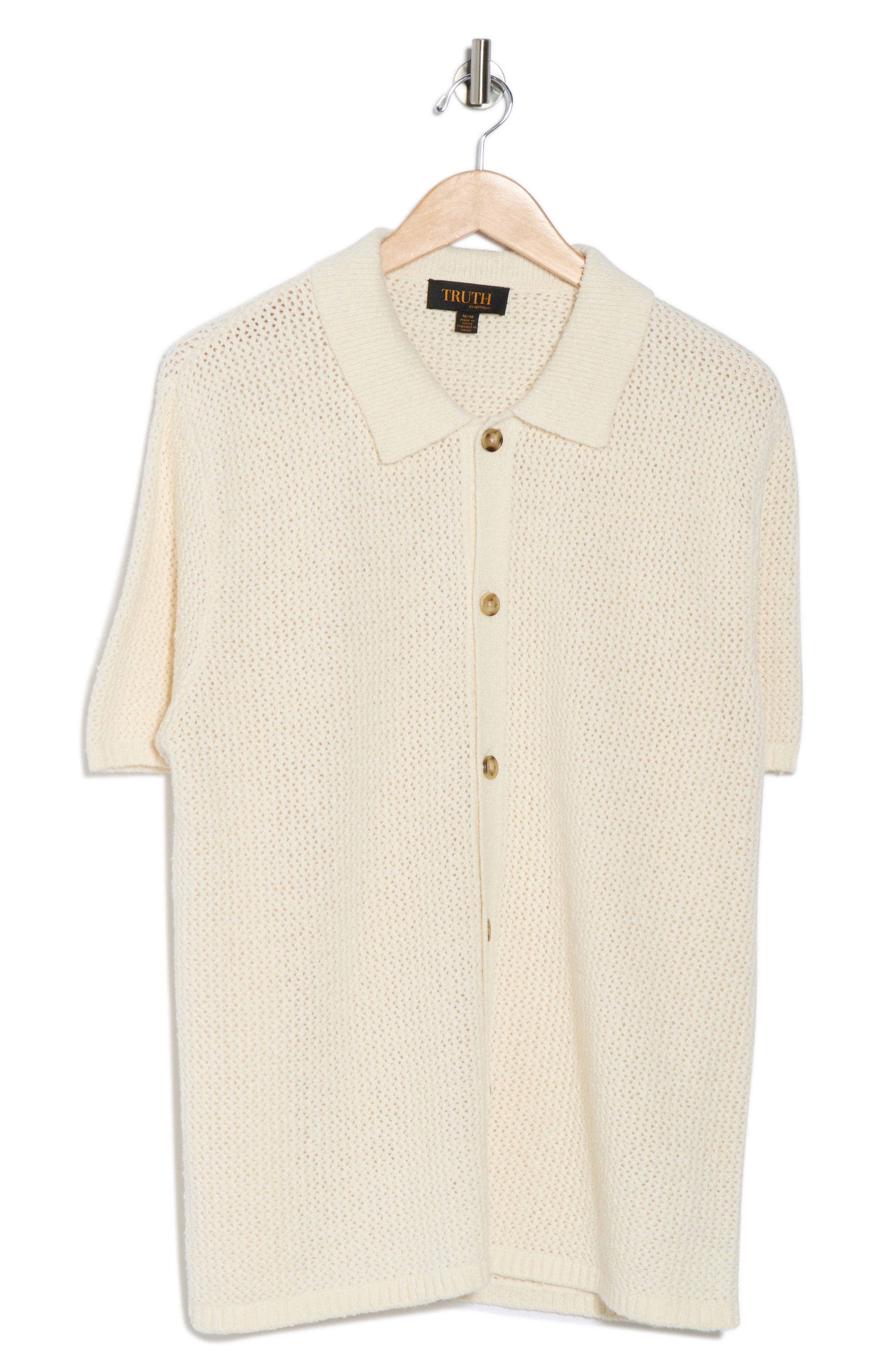 TRUTH Open Stitch Button-Up Shirt | Nordstromrack