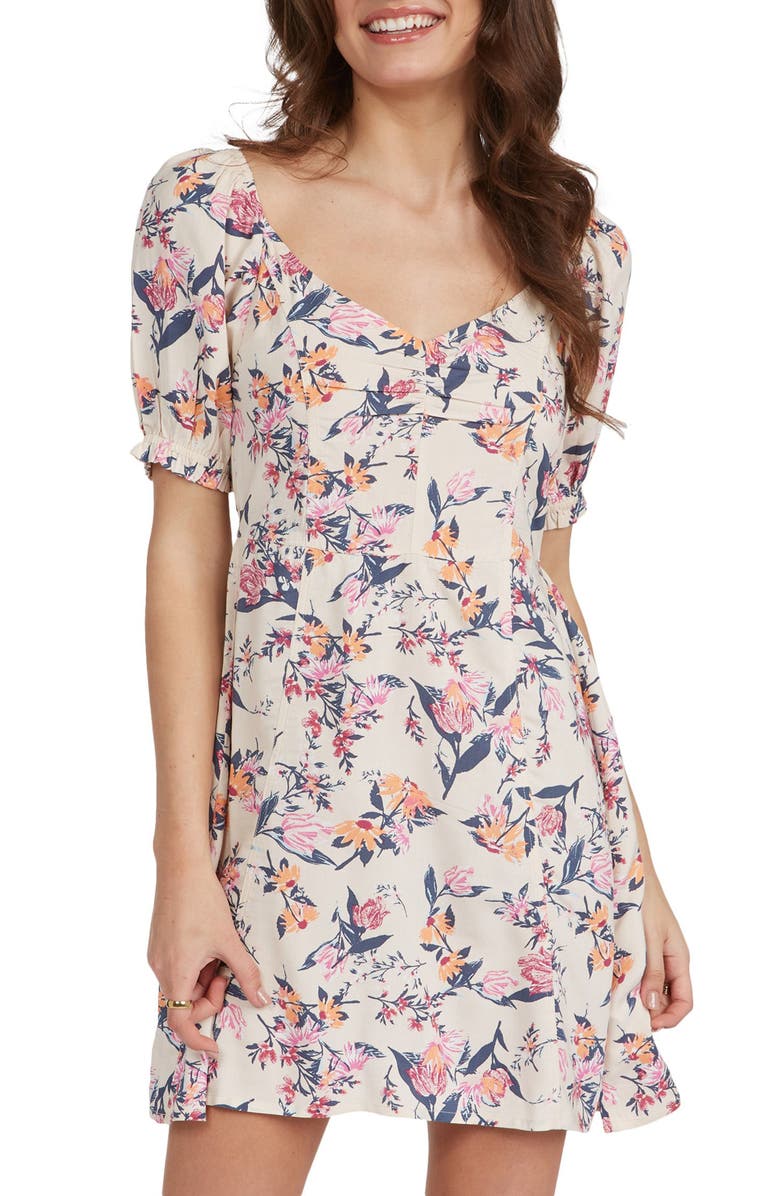 Roxy Shimmy Shake Floral Minidress | Nordstromrack
