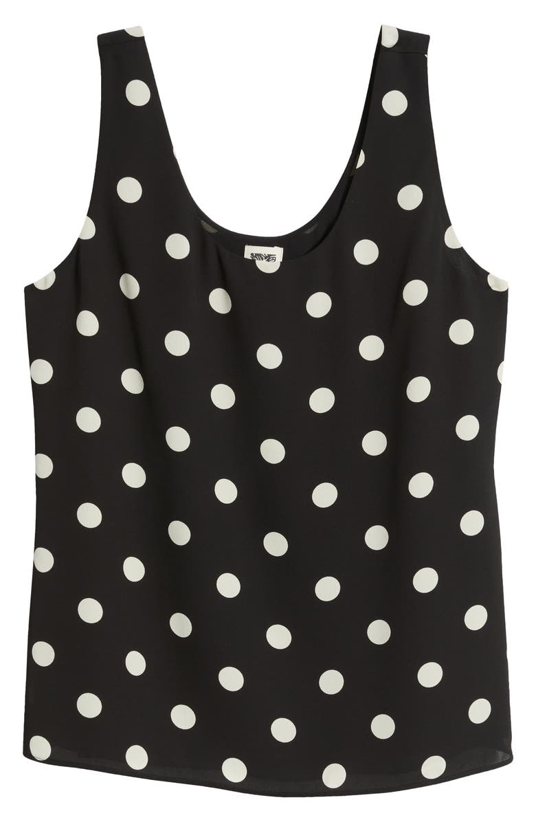 Anne Klein Polka Dot Scoop Neck Shell | Nordstrom
