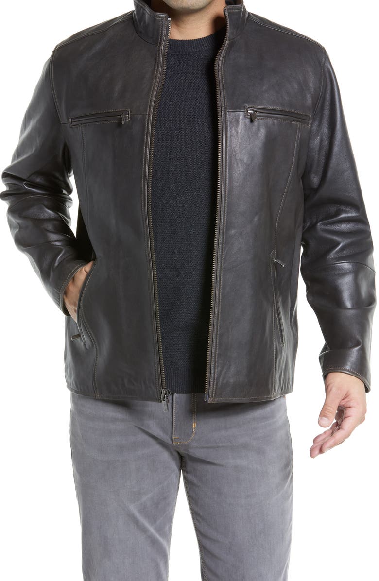 Tommy Bahama Rocker Highway Leather Jacket | Nordstromrack