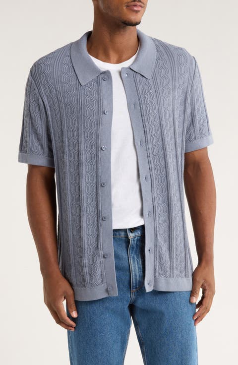 Men's Knit Button Up Shirts | Nordstrom Rack