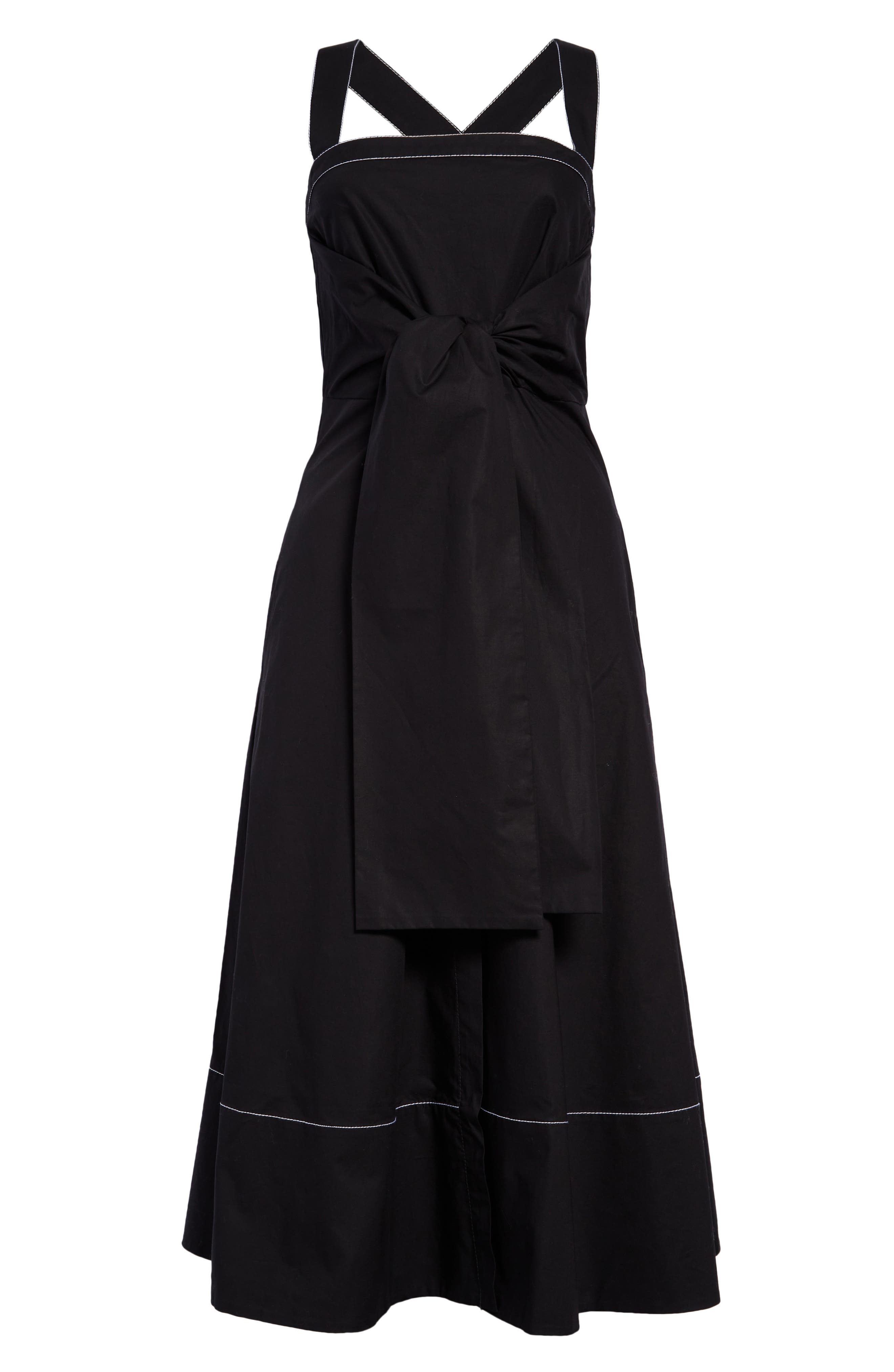 Proenza Schouler White Label Cotton Poplin Apron Midi Dress | Nordstromrack