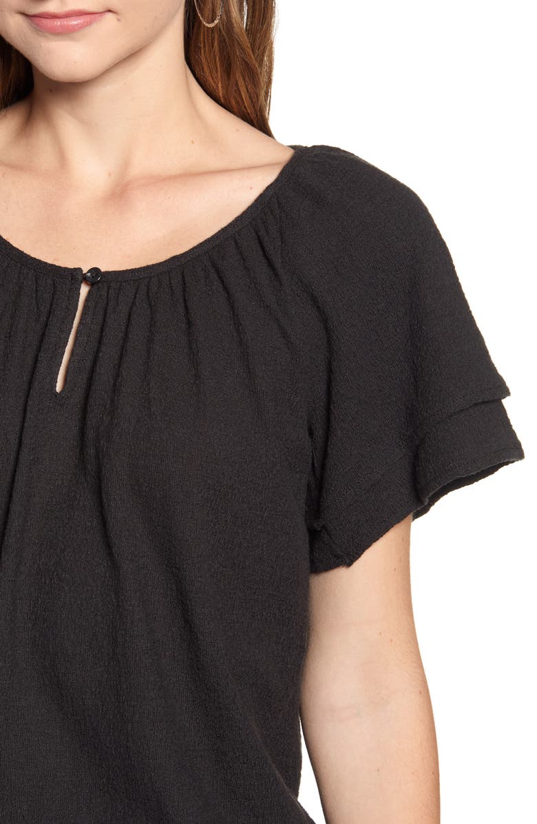 Madewell Texture & Thread Tiered Sleeve Top | Nordstromrack
