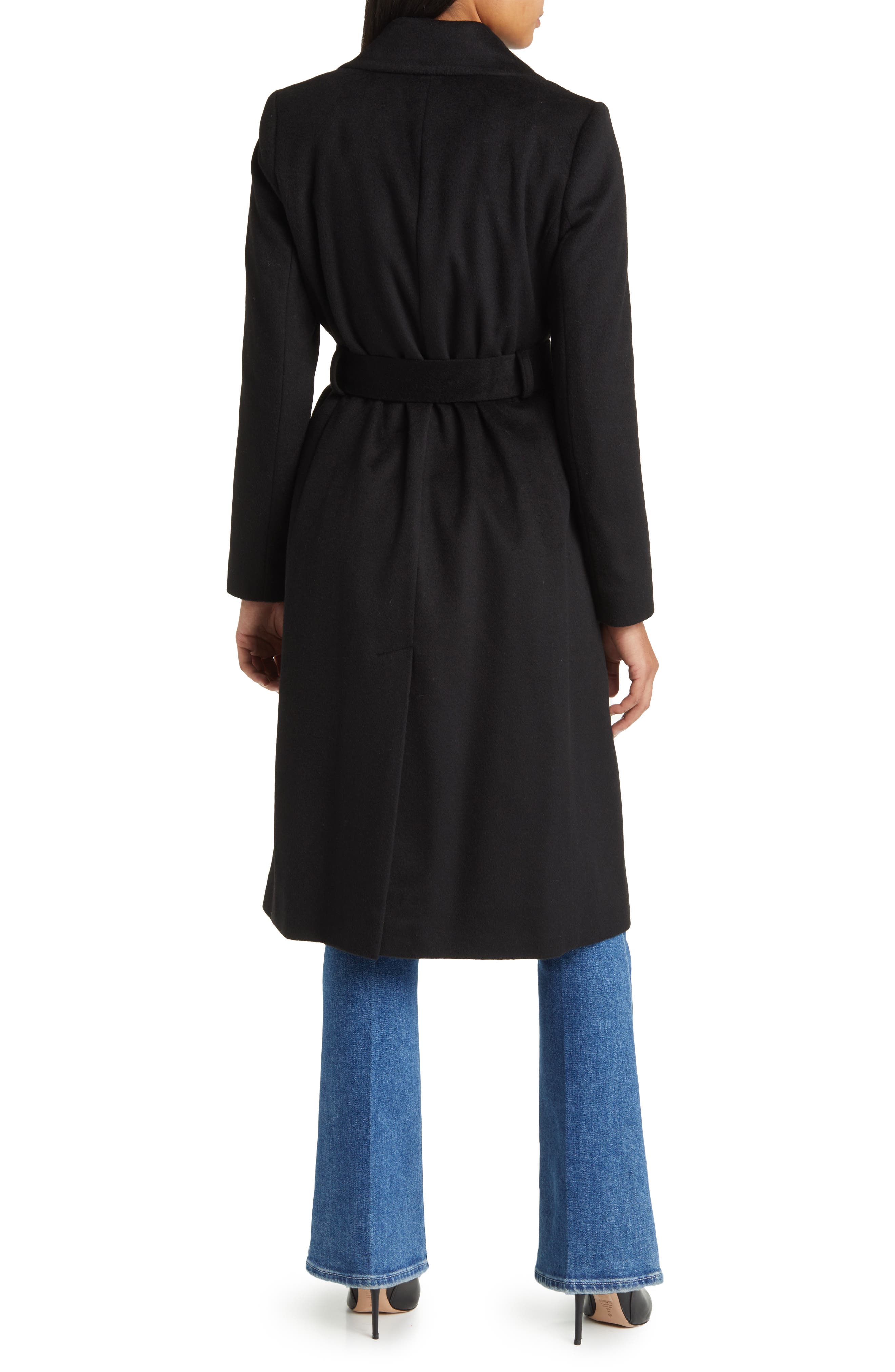 Sam Edelman Belted Wool Blend Coat | Nordstrom