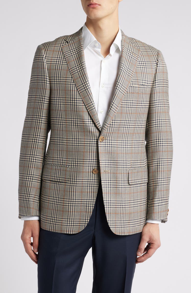 Heritage Gold Light Tan Plaid Cashmere & Silk Sport Coat | Nordstromrack