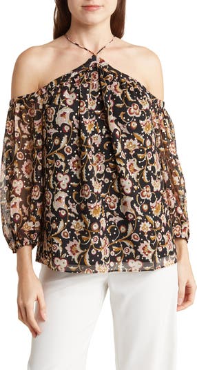 1.STATE Cold Shoulder Halter Top | Nordstromrack