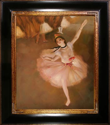 OVERSTOCK ART Star Danceer by Edgar Degas Hand Painted Oil Reproduction ...
