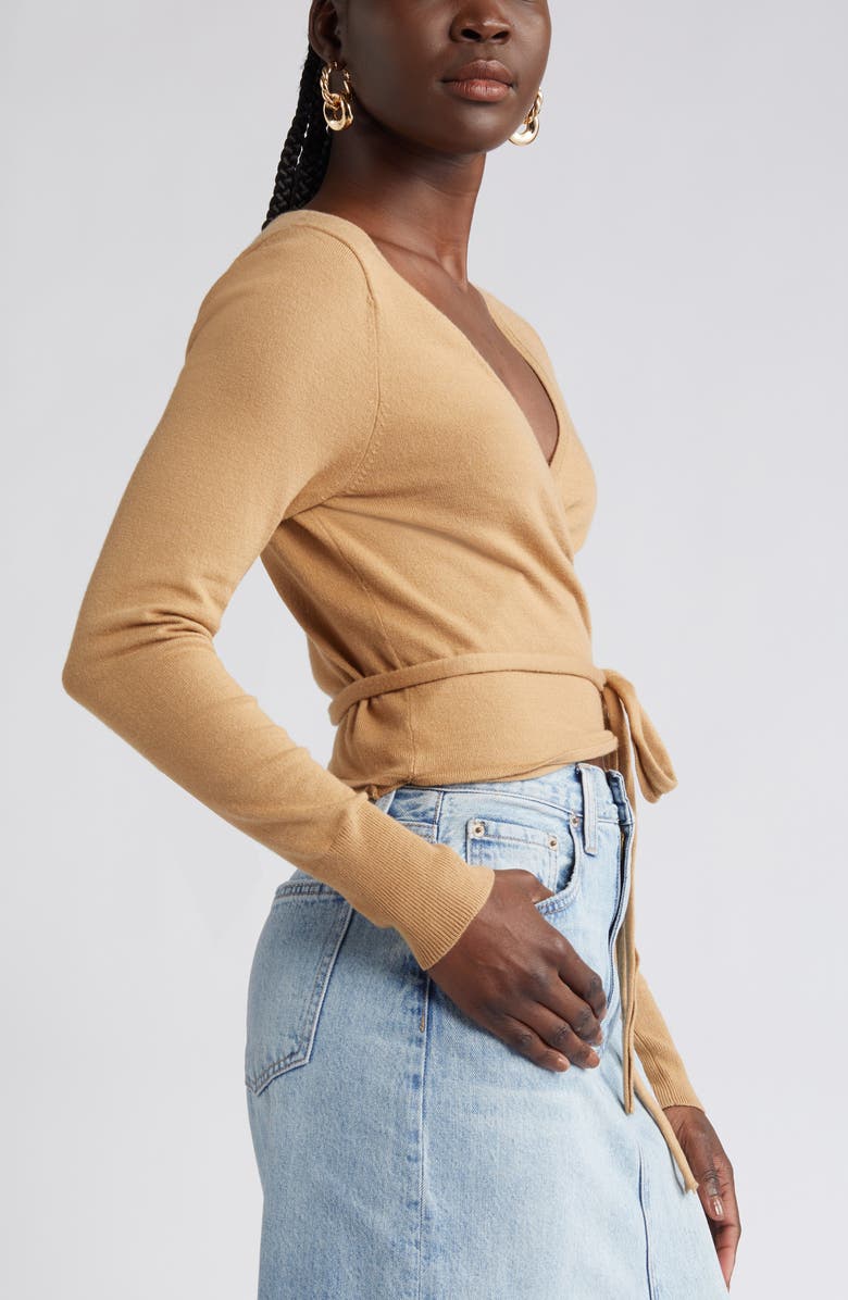 Open Edit Wrap Sweater | Nordstrom