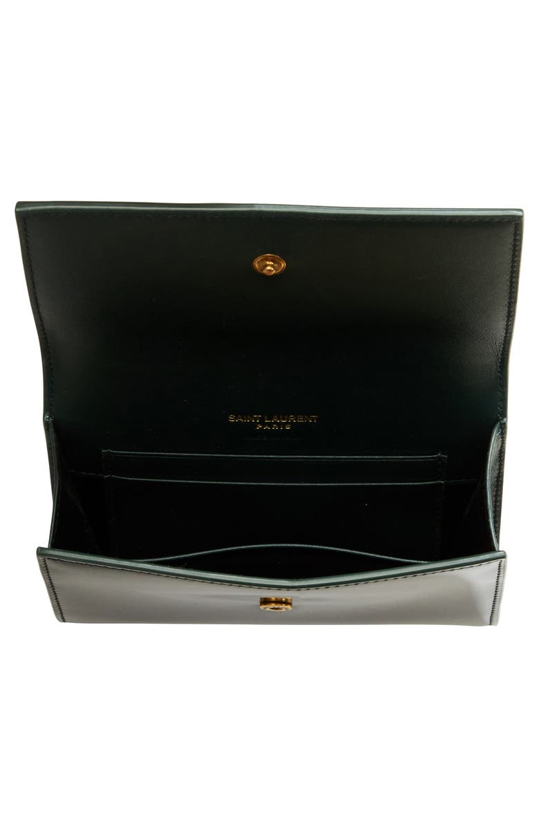Saint Laurent Small Cassandre Patent Leather Envelope Wallet | Nordstrom