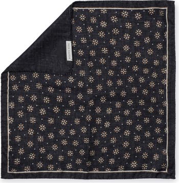 Jack Victor Severn Reversible Silk Pocket Square | Nordstromrack