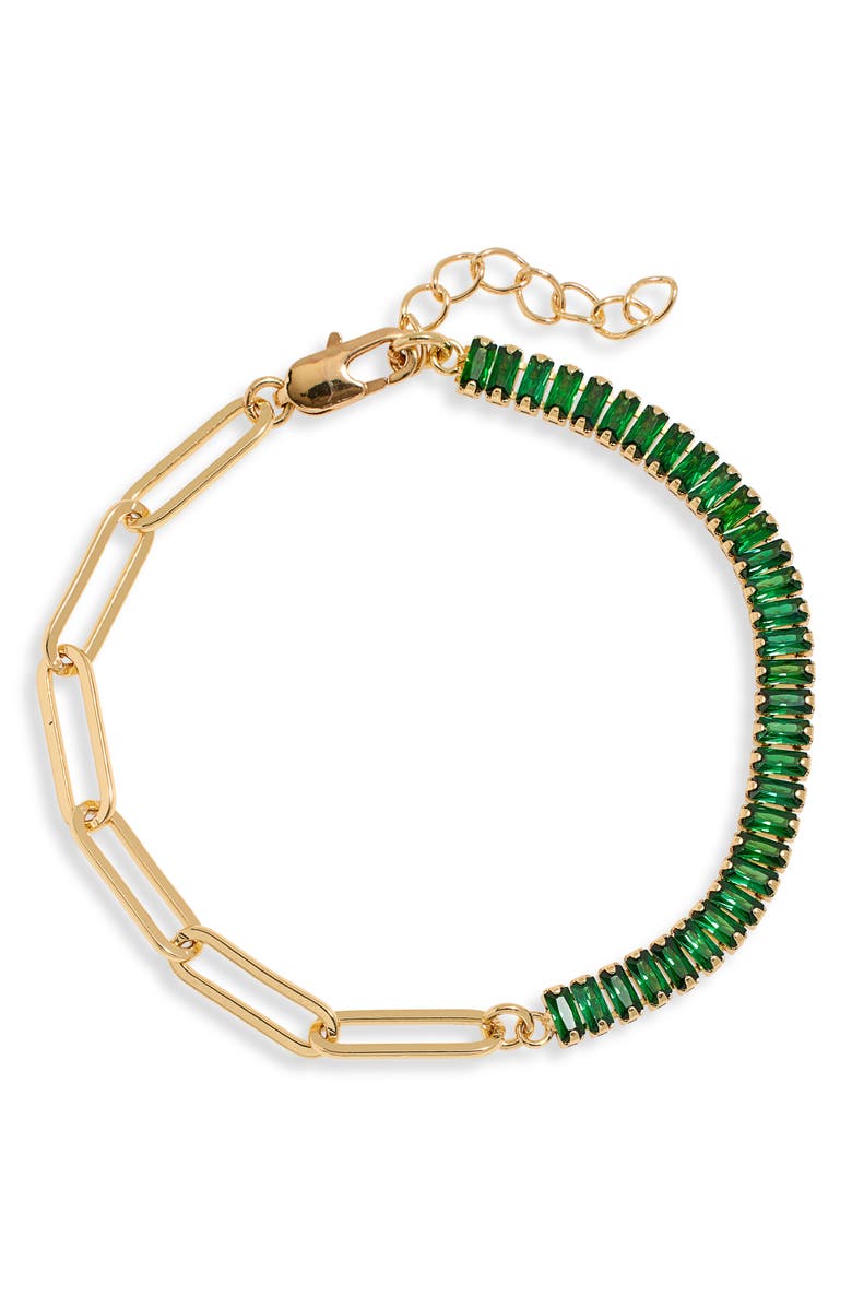 NORDSTROM RACK CZ & Paper Clip Chain Bracelet | Nordstromrack