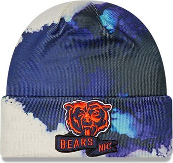 New Era Men's New Era Navy Chicago Bears 2022 Sideline Ink Dye Cuffed ...