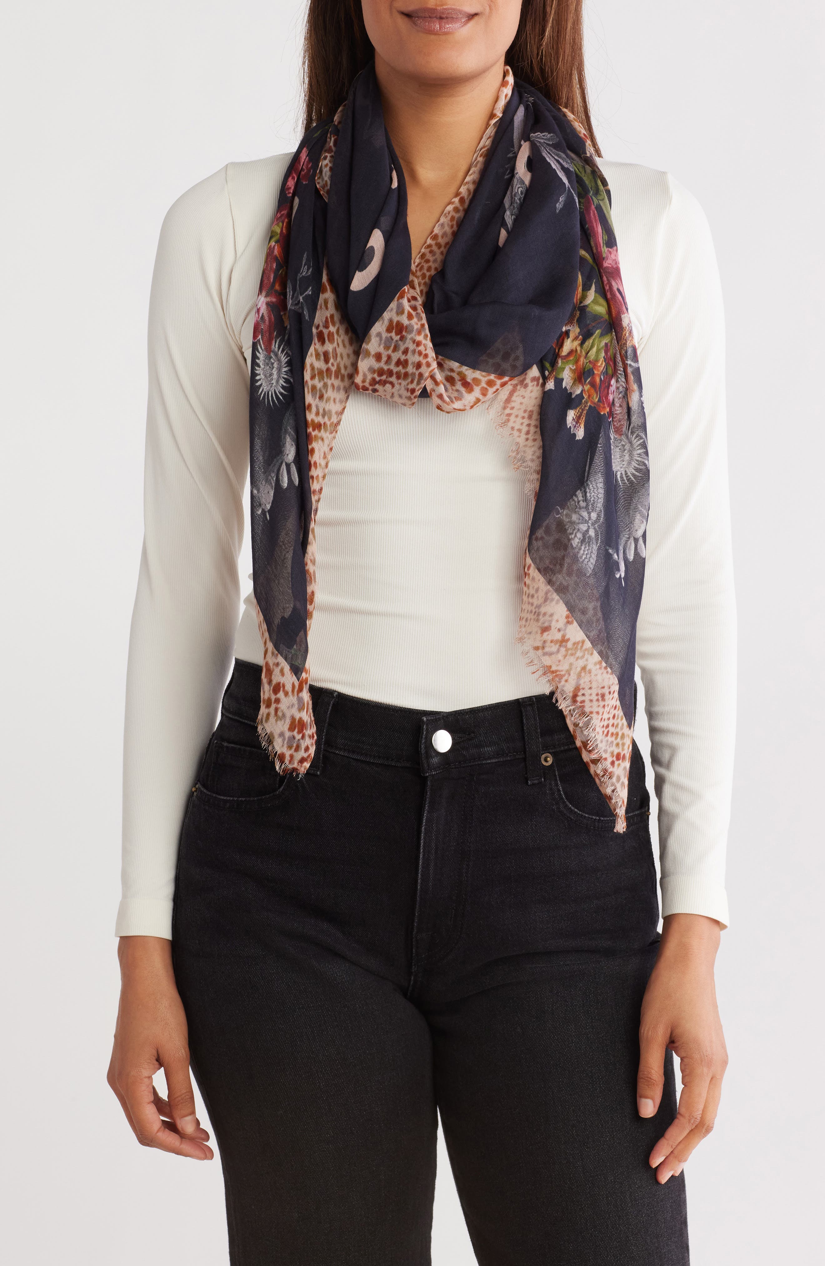 AllSaints Sanibel Waimea Oblong Scarf | Nordstromrack