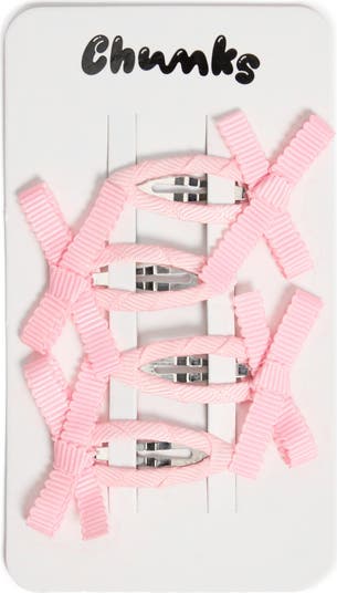 Chunks 4-Pack Bow Hair Clips | Nordstrom