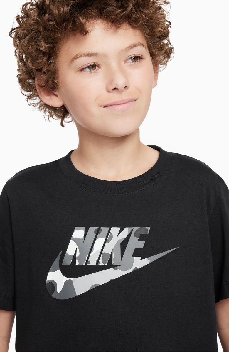 Nike Kids' Sportswear Camo Logo Cotton Graphic T-Shirt | Nordstromrack