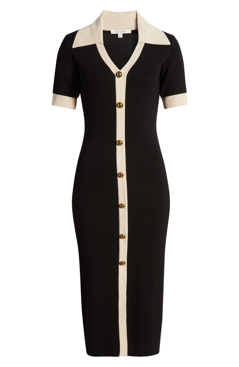 ZOE AND CLAIRE Collared Button Front Sweater Dress | Nordstromrack