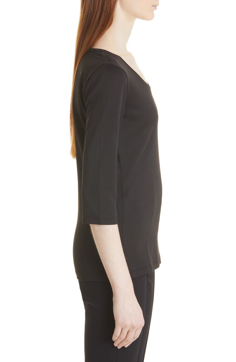 BOSS Scoop Neck Stretch Jersey Top | Nordstrom