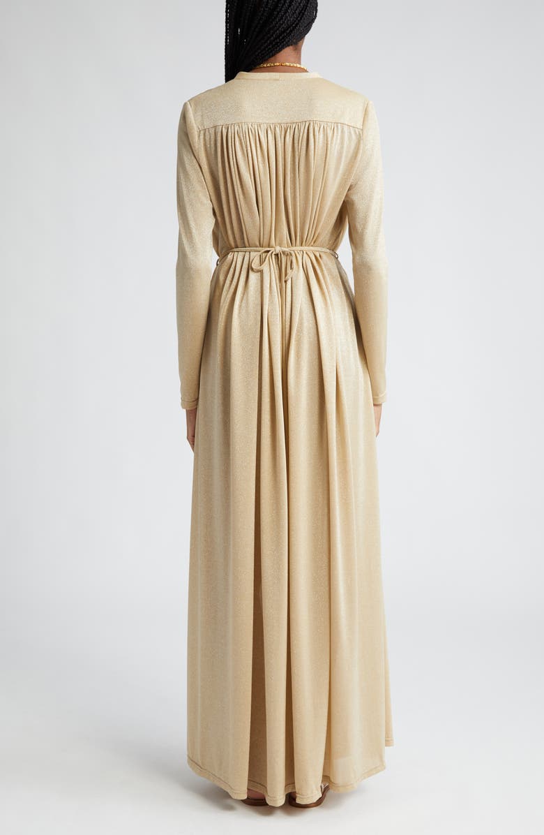 Zimmermann Matchmaker Metallic Long Sleeve Jersey Dress | Nordstromrack