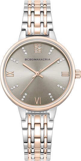 BCBG Max Azria Classic Two-Tone Bracelet Watch, 32mm | Nordstromrack