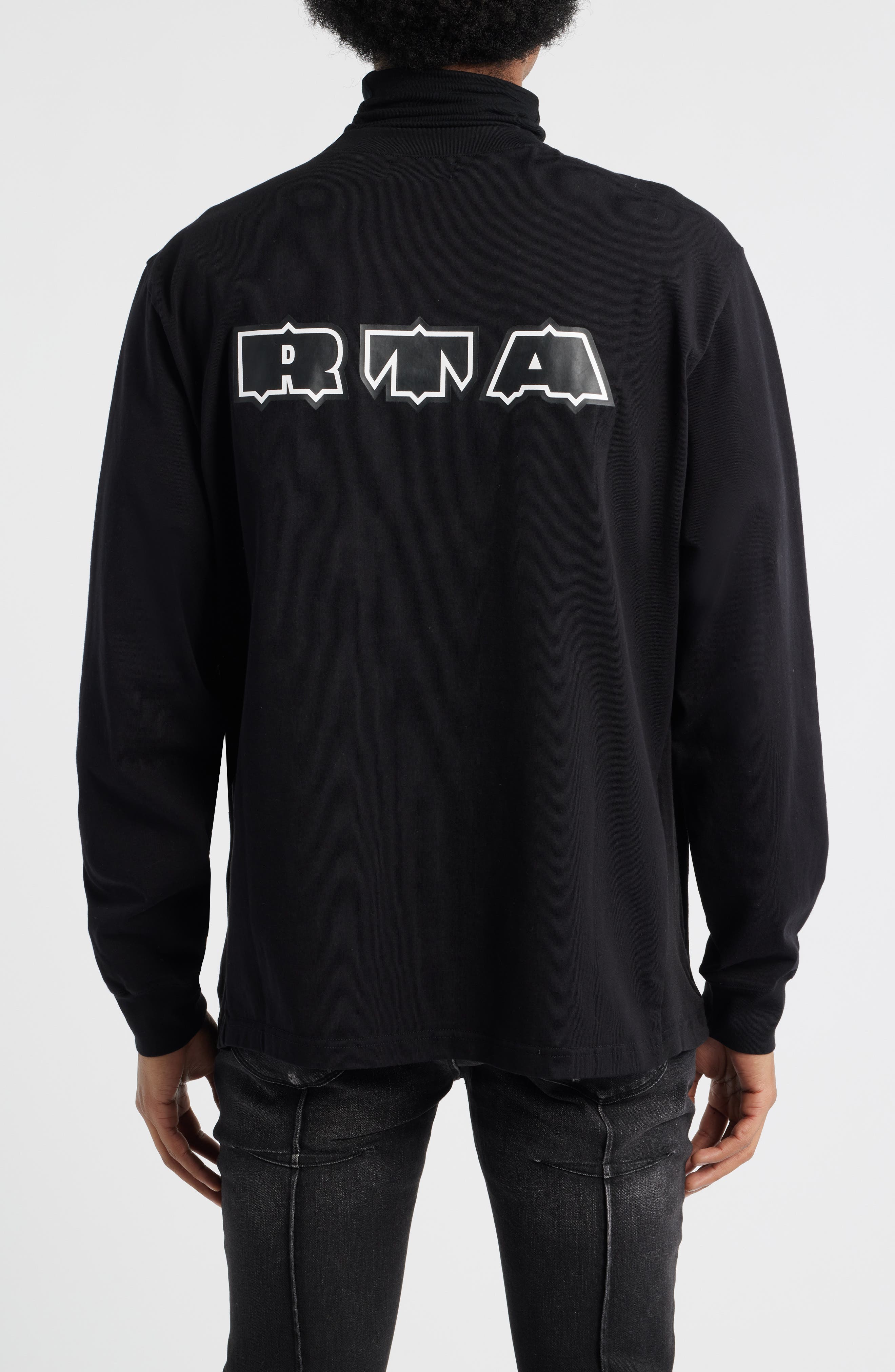 RtA Alexander Graphic Military Patch Turtleneck | Nordstrom